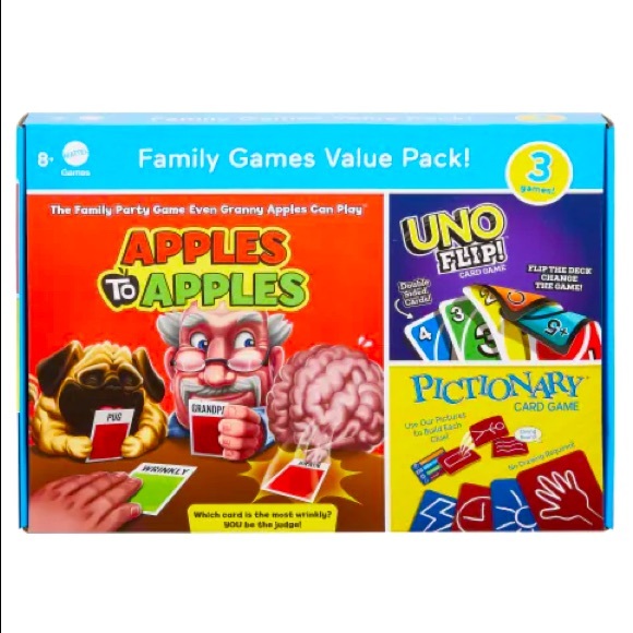 Mattel | Games | Mattel Family Games Value Pack Apples To Apples ...